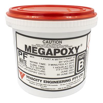 MEGAPOXY PM WHITE 4LT – POPS Industrial