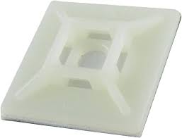 CABLE TIE BASE - ADHESIVE BACKED - WHITE 27MM X 27MM PKT 100 – POPS ...