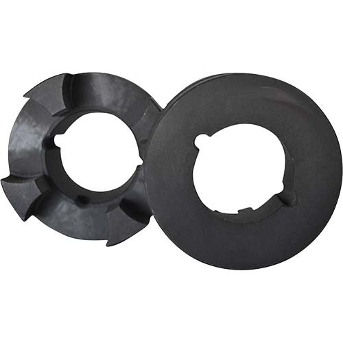 CURVED JAW COUPLING GE38-1A PILOT BORE FULL HALF – POPS Industrial