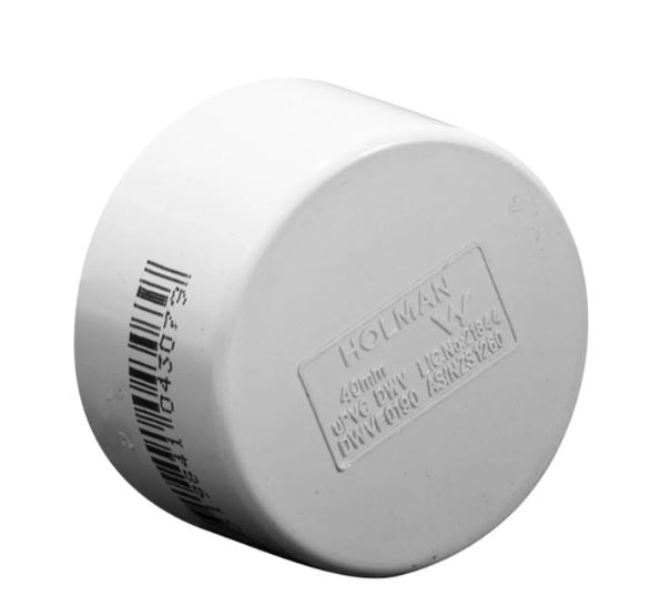 DWV PUSH ON CAP 100MM – POPS Industrial