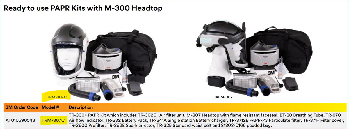 3M VERSAFLO TRM-307C M-SERIES HELMET WITH CHARGER – POPS Industrial