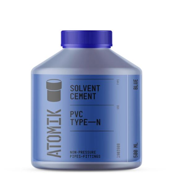 ATOMIK SOLVENT CEMENT PVC TYPE N BLUE 500ML – POPS Industrial
