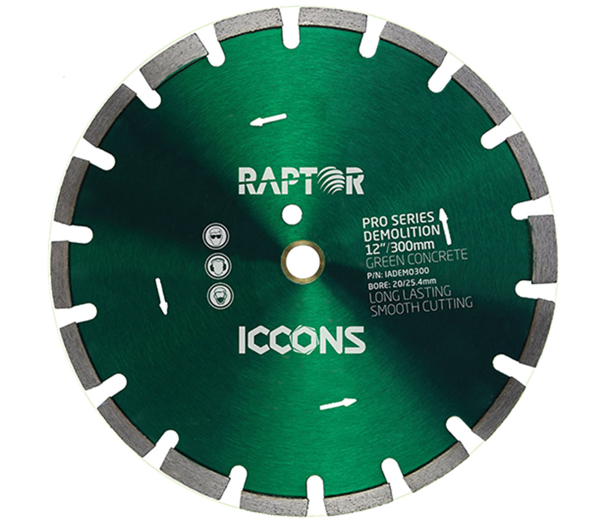 DIAMOND ASPHALT/GREEN CONCRETE DEMOLITION BLADE 300MM – POPS Industrial